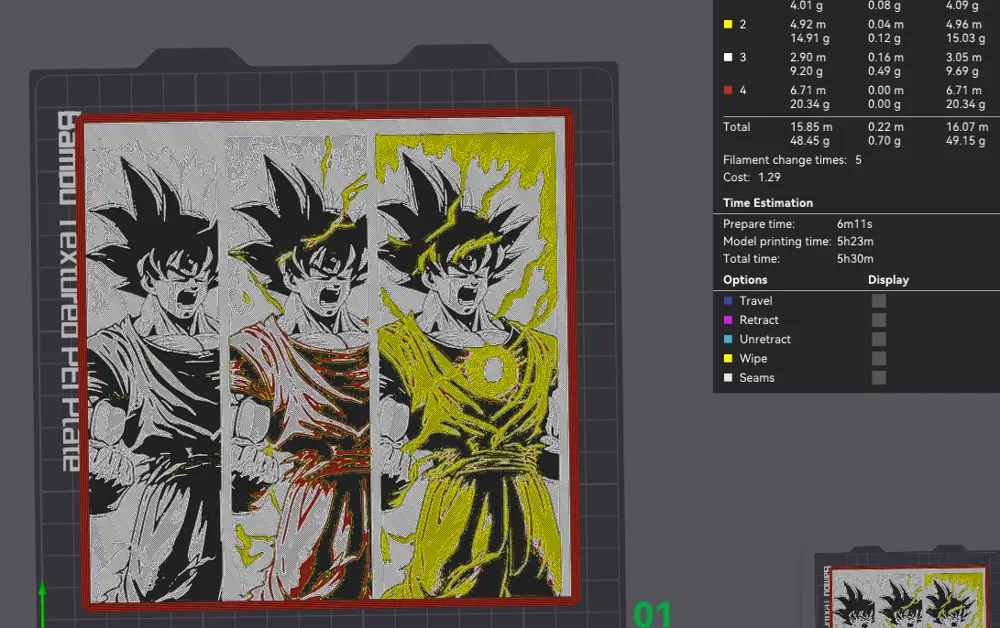 Goku | Wall Art by CC3D - MakerWorld