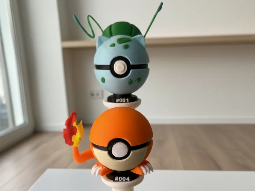 PokéBall Characters 3-Tier Display Riser by Malomaker MakerWorld ...