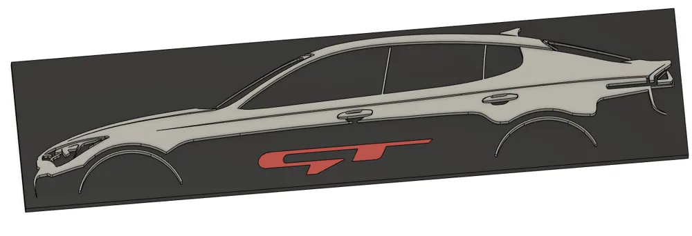 Kia Stinger GT Silhoutte by Kevin - MakerWorld