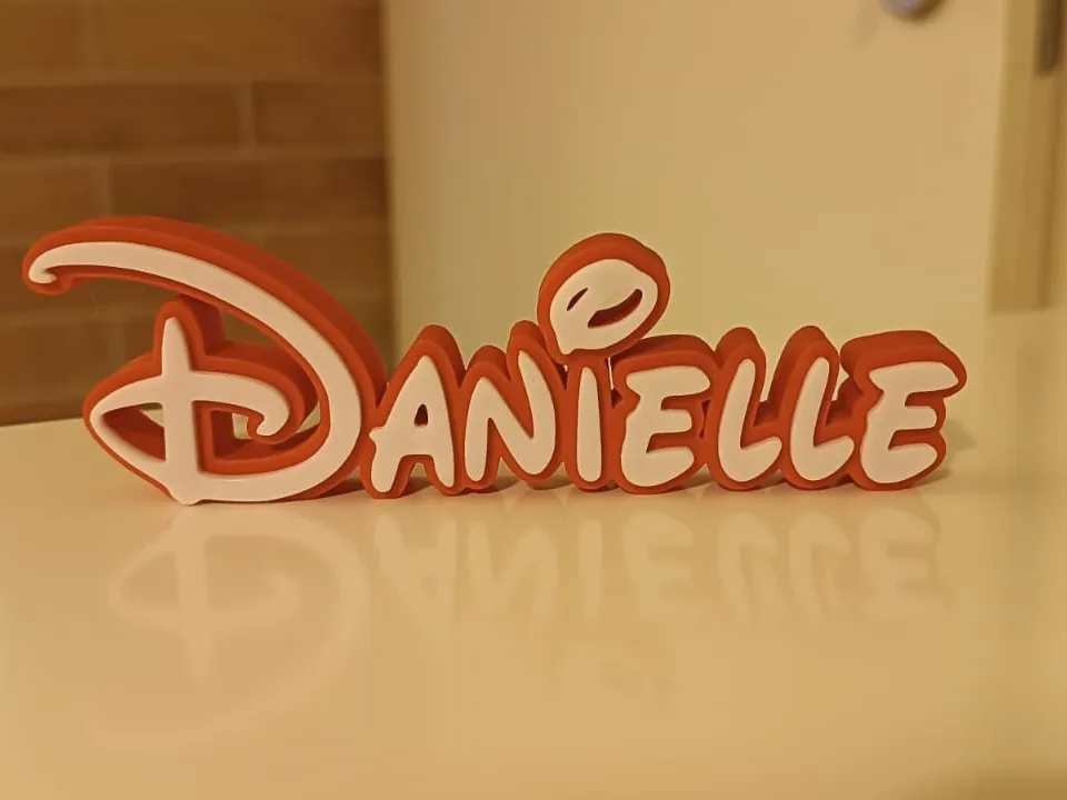 Placas Decorativas com Nome Danielle Disney para Quarto Infantil Recém ...