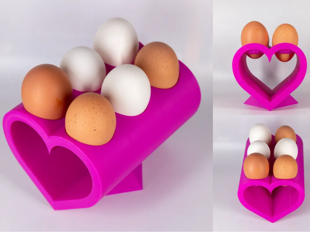 Heart Egg Rack by dry3210 - MakerWorld