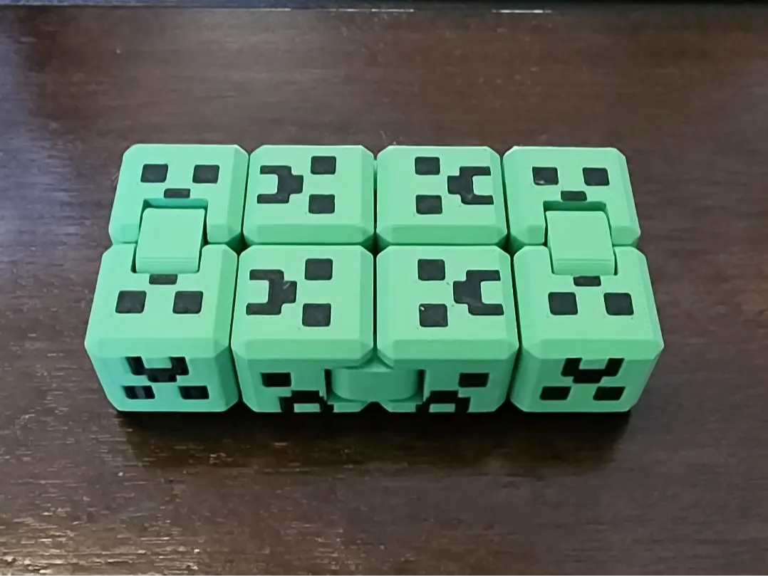 Minecraft Creeper Fidget Cube - Free 3D Print Model - MakerWorld