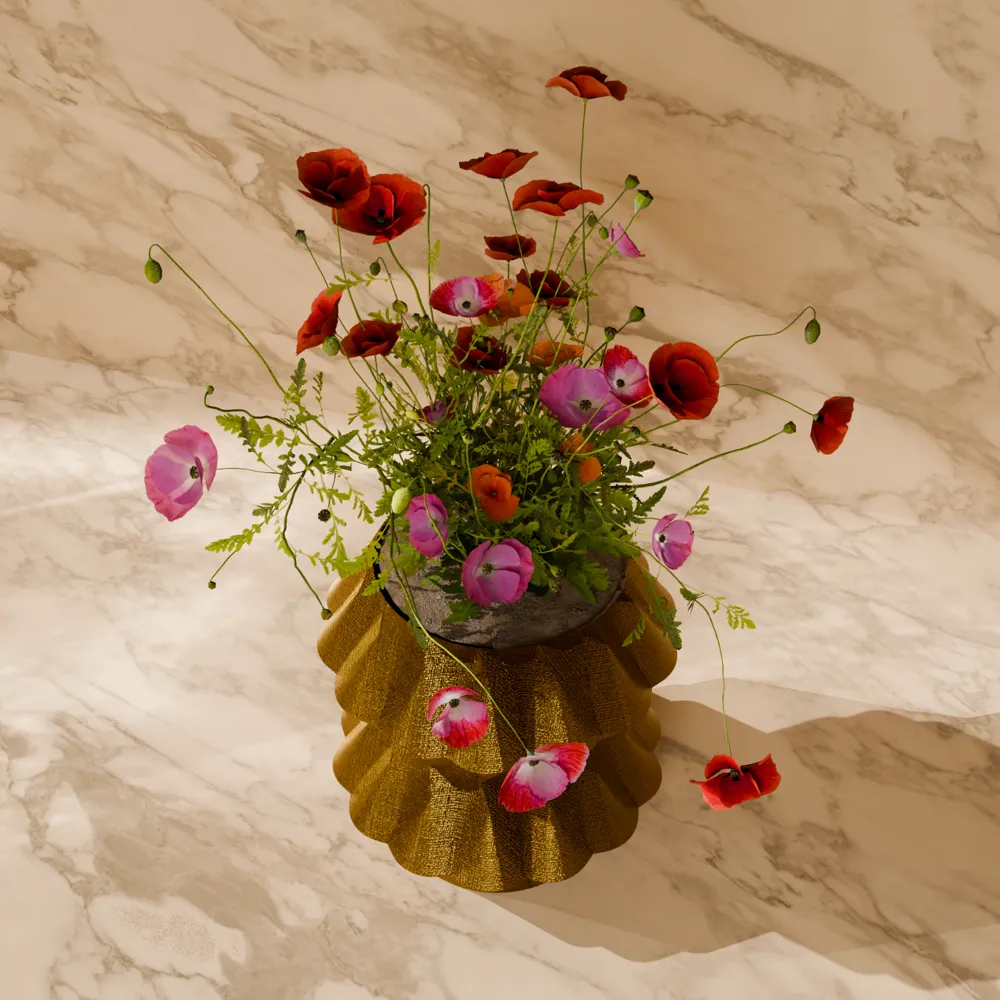 Triangular Pattern Plant Pot / Vase by BRB Project - MakerWorld