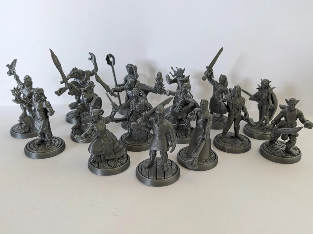 DnD Player Character pack3 miniatures Remixed by Darkwing - MakerWorld