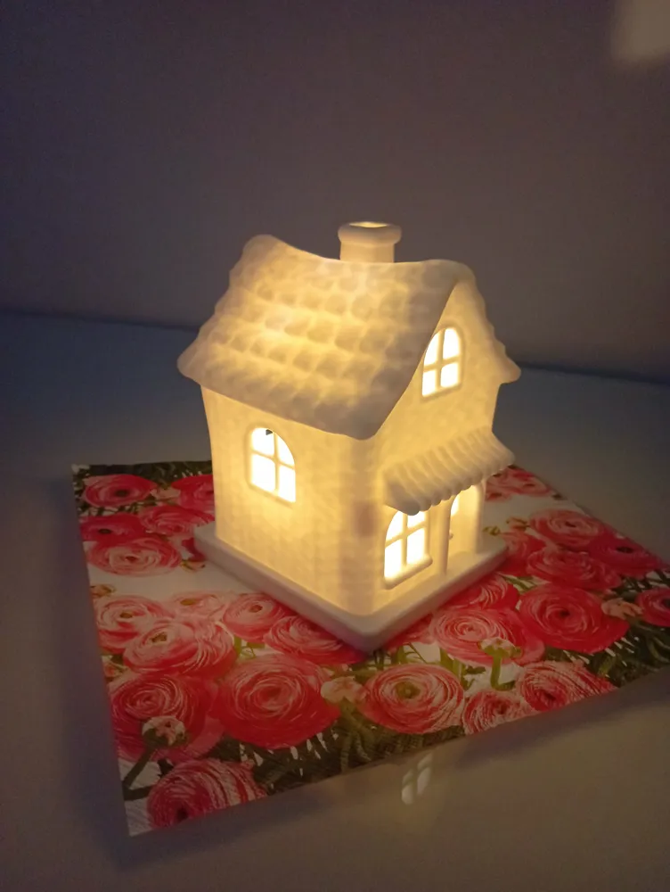 Tea Light House - Free 3D Print Model - MakerWorld