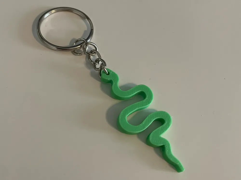 Snake Keychain by Timulik - MakerWorld