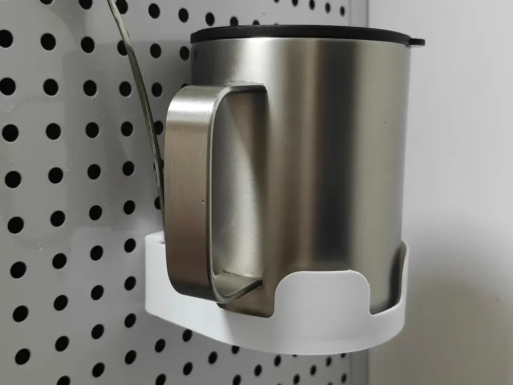 Pegboard Cup Holder (Two Versions: Round Hole Pegboard, IKEA Pegboard ...