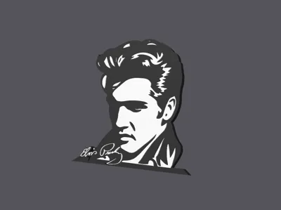 Elvis Presley Table Stand - Free 3D Print Model - MakerWorld