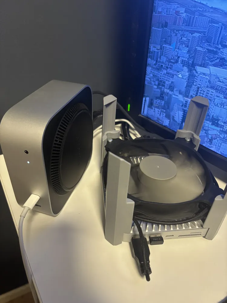 Mac mini m4 cooling fan case - Free 3D Print Model - MakerWorld