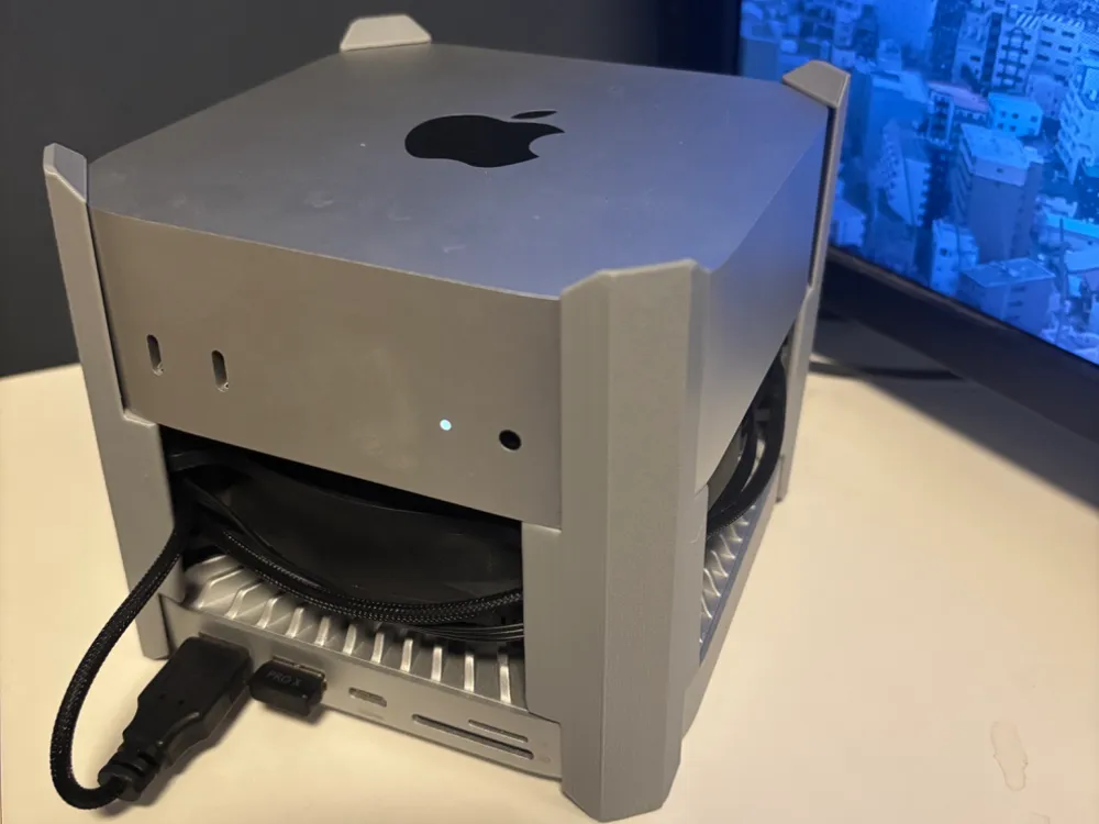 Mac mini m4 cooling fan case by Hugo HärlinMakerWorld: Download Free 3D ...