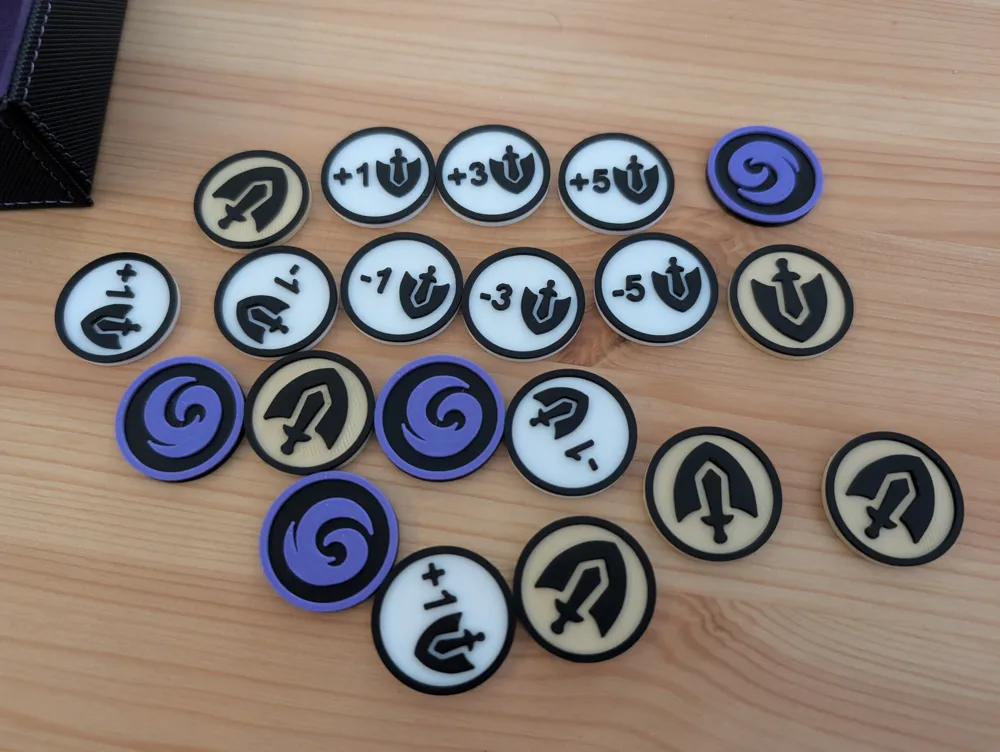 Riftbound Tokens - Buff, Stun and +/- Might by TheStreamBox MakerWorld ...