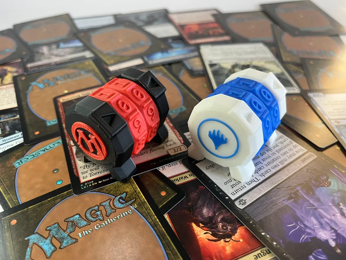 MTG Double Digit Life Counter - Free 3D Print Model - MakerWorld