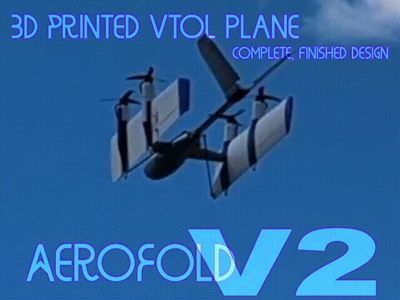 AeroFold V2: Folding VTOL 1.6m Plane by Tim O'Brien MakerWorld ...