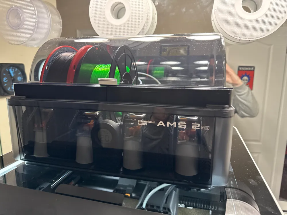 AMS 2 Pro Lid Riser for Larger Spools by maxim3D MakerWorld: Download ...