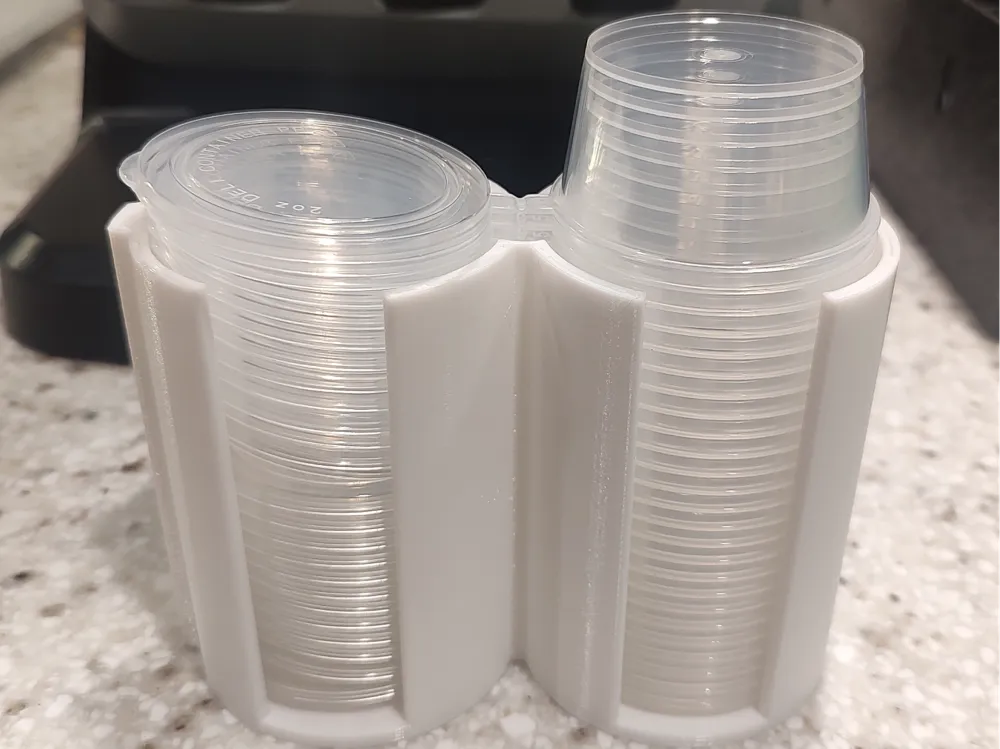 Portion/Condiment cup/2oz Deli Container Dispenser - Free 3D Print ...