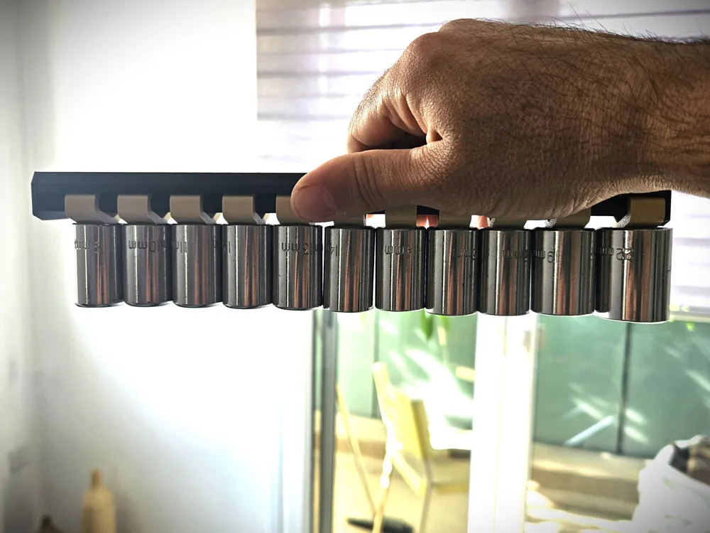 Modular Ratchet Socket Organizer Rack – Mountable - Free 3D Print Model ...