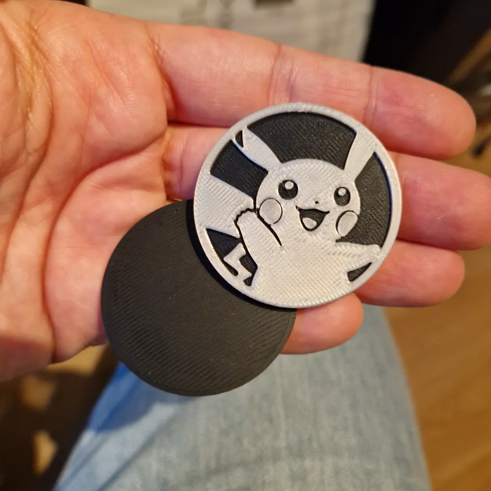 Pikachu Pokemon Coin by Kryator - MakerWorld
