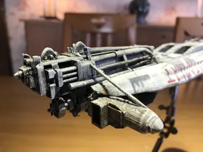 Prison Barge from Galactica's ragtag fleet by DavidB. - MakerWorld