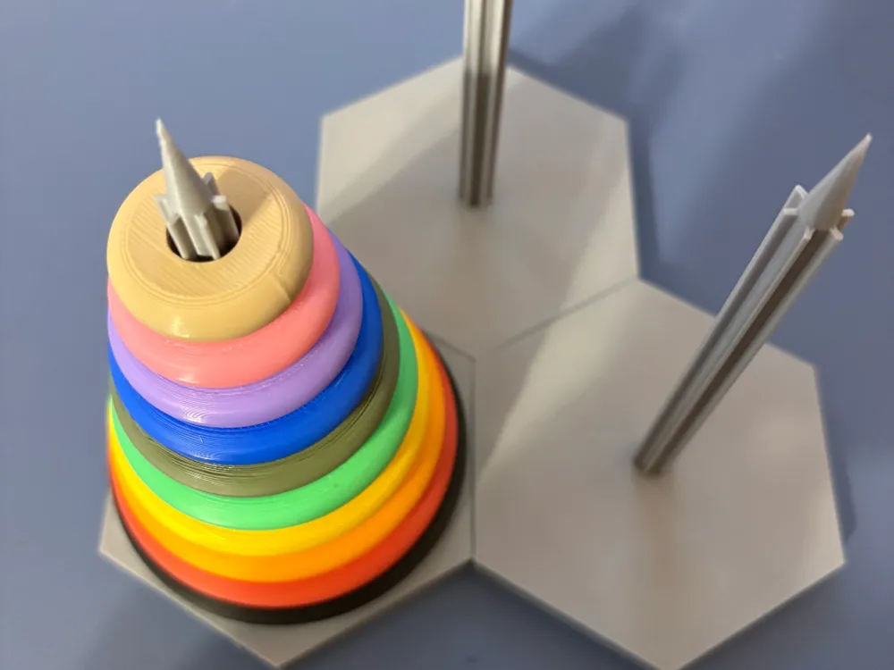 Towers of Hanoi by Ian Campbell MakerWorld: Download Free 3D Models