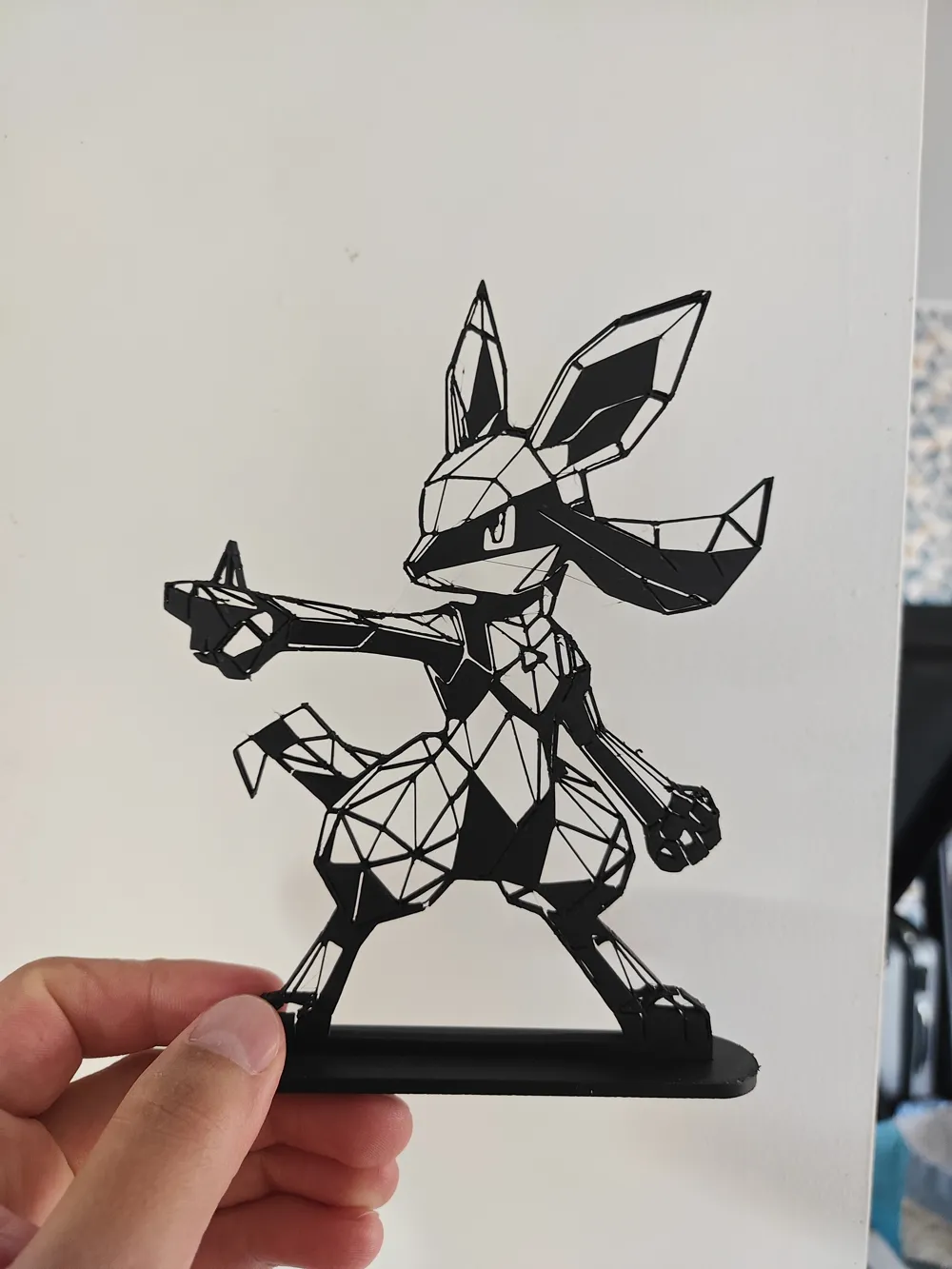Geometric lucario low poly by HJ_3D_ MakerWorld: Download Free 3D Models