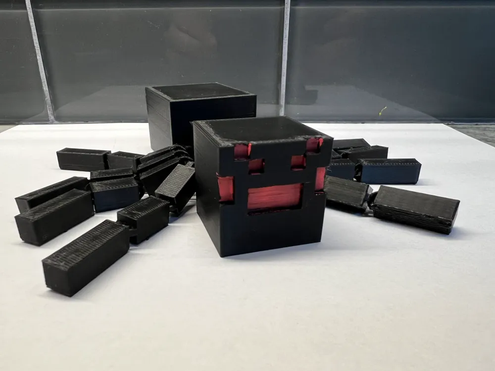 Articulated Minecraft Spider - Free 3D Print Model - MakerWorld