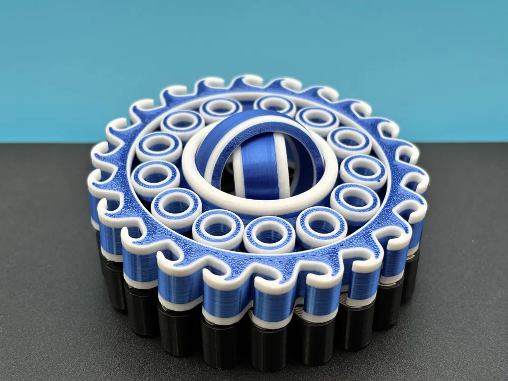 "Wave" Gyro Fidget Spinner Heavy Duty by Sulena 3D Design MakerWorld ...