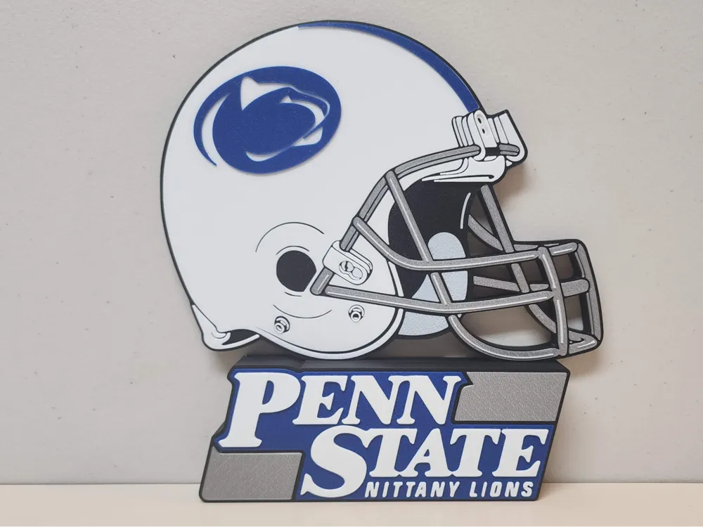 Penn State Wall or Desk Display - Free 3D Print Model - MakerWorld