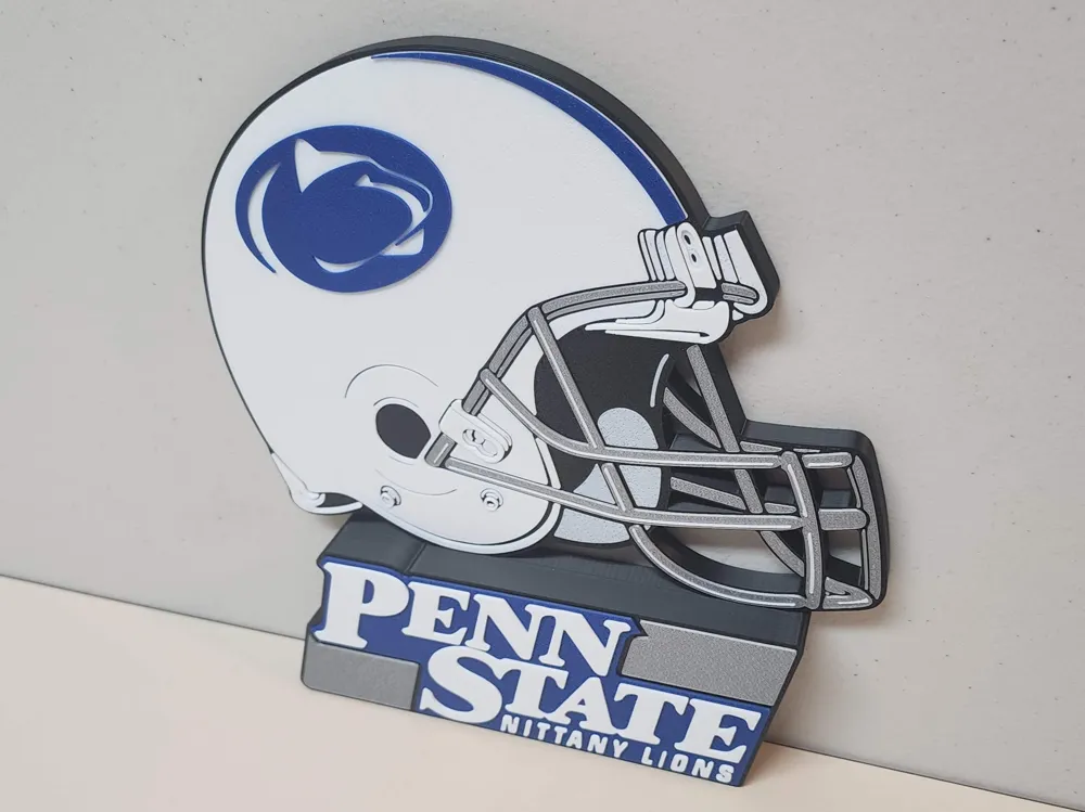 Penn State Wall or Desk Display - Free 3D Print Model - MakerWorld