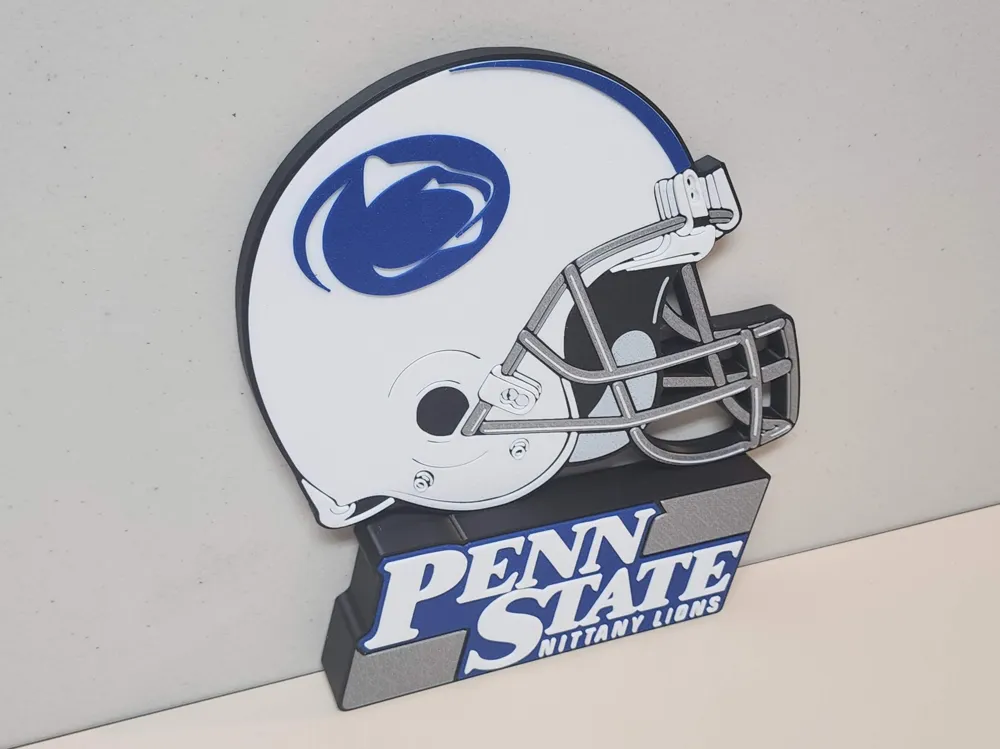 Penn State Wall or Desk Display - Free 3D Print Model - MakerWorld