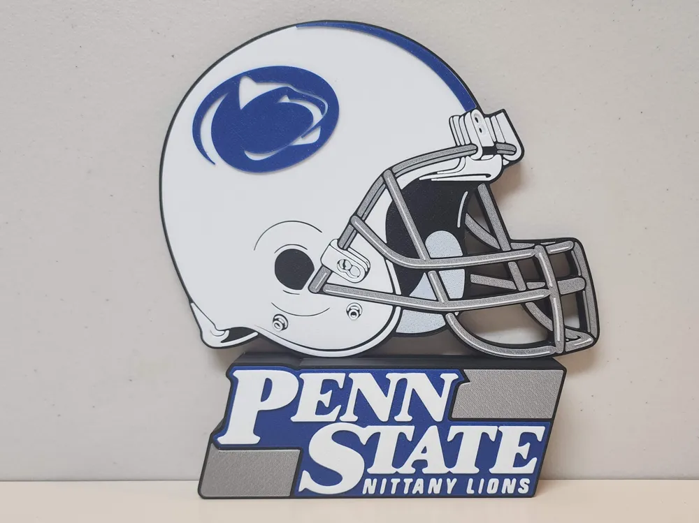 Penn State Wall or Desk Display - Free 3D Print Model - MakerWorld