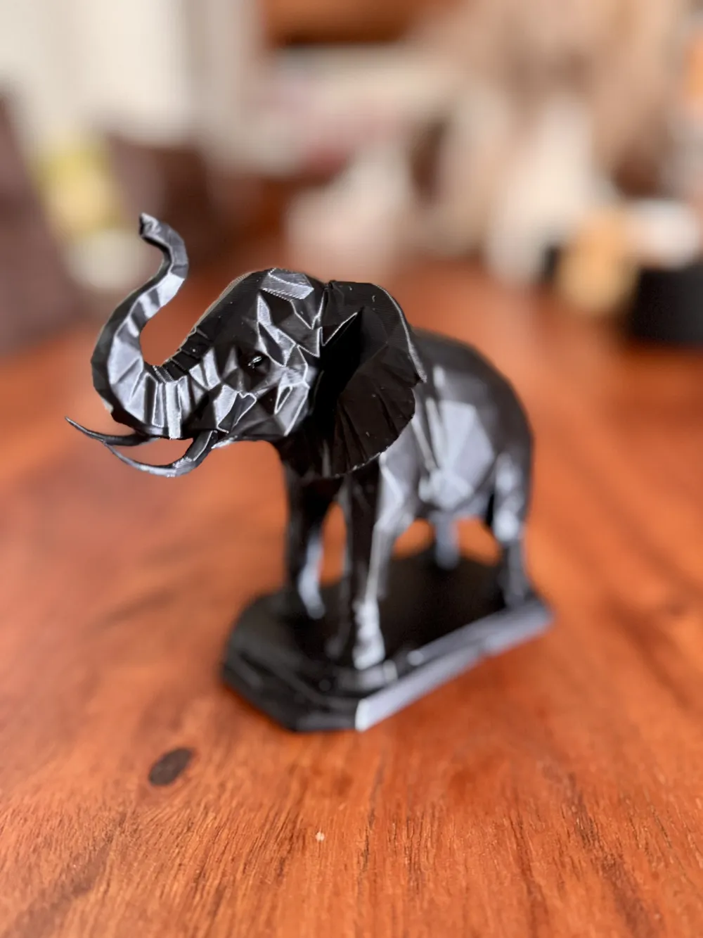 Majestic Low-Poly Elephant - Free 3D Print Model - MakerWorld