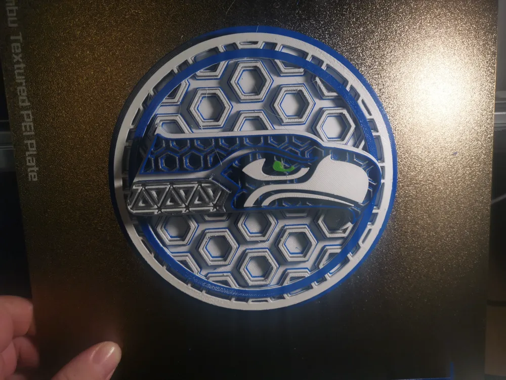 Seattle Seahawks Dimensional Mosaic by Richie Rich Richie Rich ...