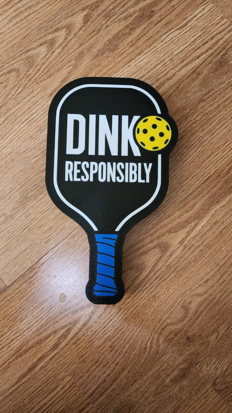 Pickleball "Dink Responsibly" LED Light Box - Free 3D Print Model ...