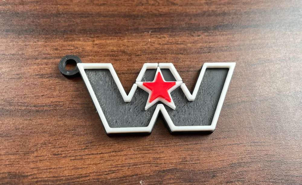 Western Star old logo keychain by Cosmok - MakerWorld