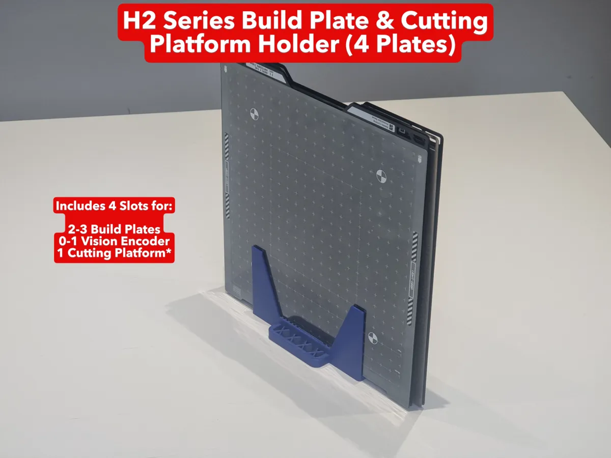 H2 Series Build Plate and Cutting Platform Holder - Free 3D Print Model ...