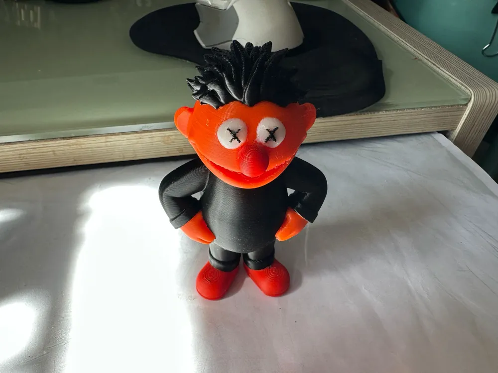 Sesame Street Ernie 4-color model - Free 3D Print Model - MakerWorld