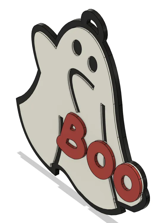 Ghost Boo! Keychain by intommy - MakerWorld