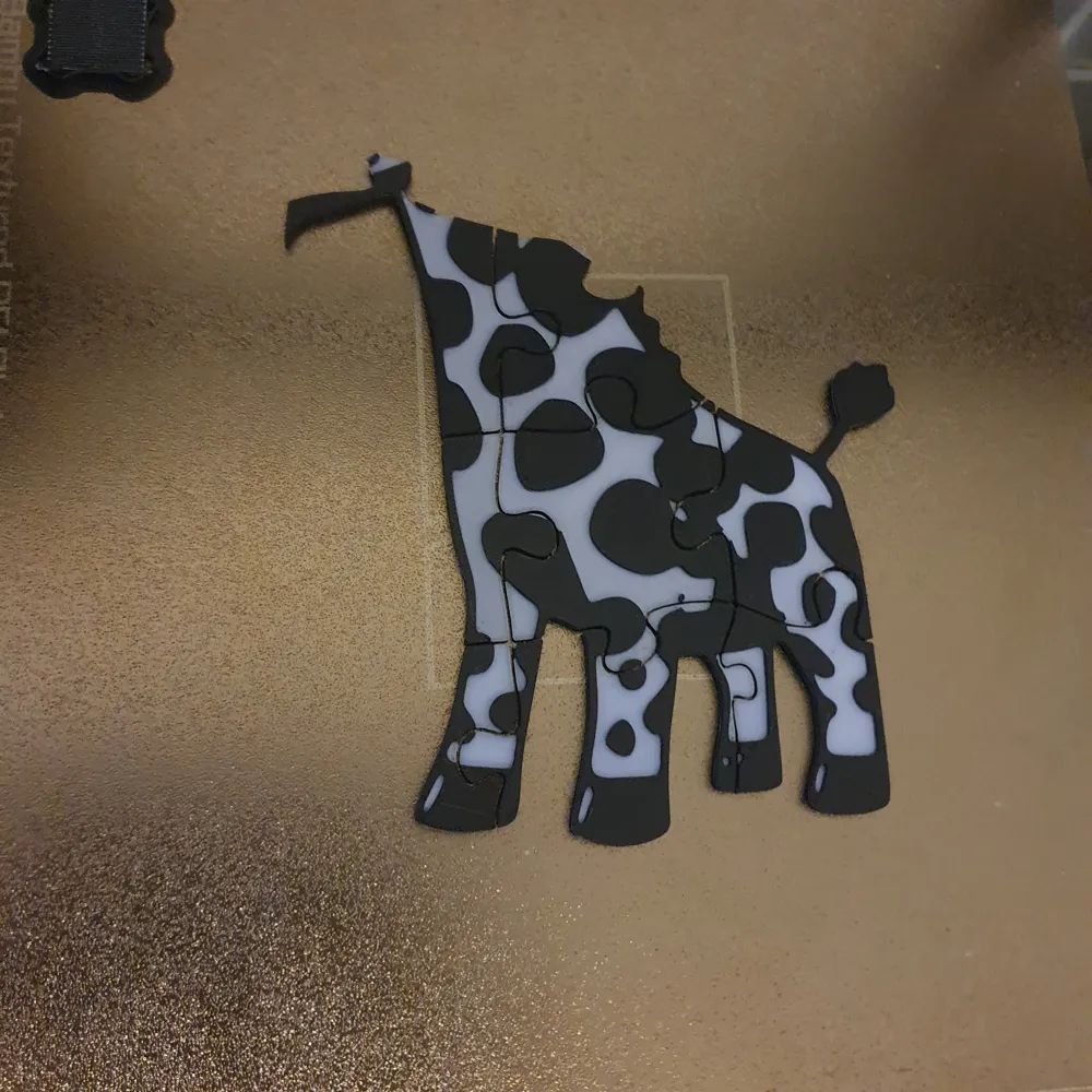 Giraffe jigsaw puzzle - Free 3D Print Model - MakerWorld