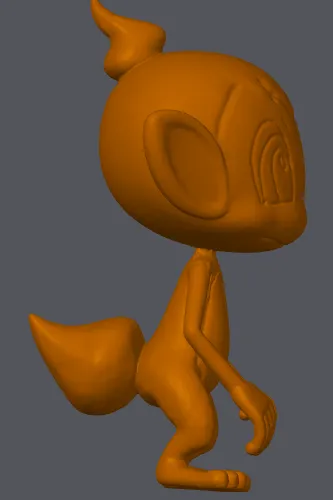 Chimchar Single Color Figure by Infinite Tinker Designs - MakerWorld