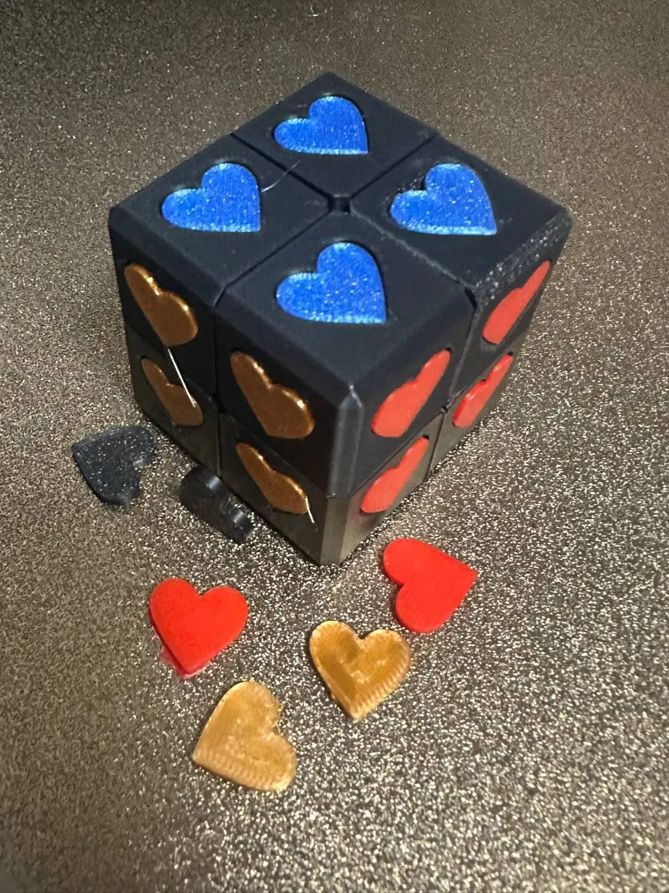 Heart Rubiks Cube | Fidget Toy | No AMS by HovavRoee MakerWorld ...