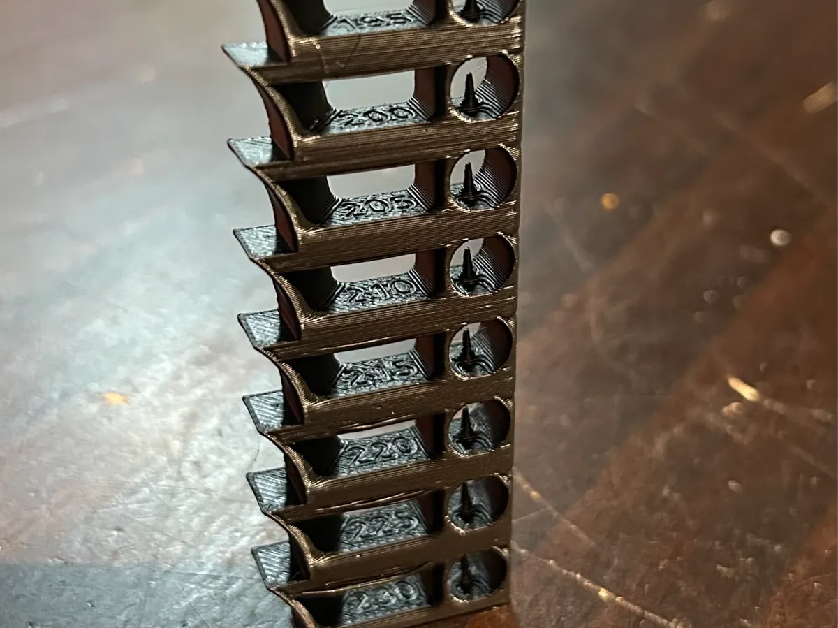 Optimized PLA Temperature Tower - Free 3D Print Model - MakerWorld
