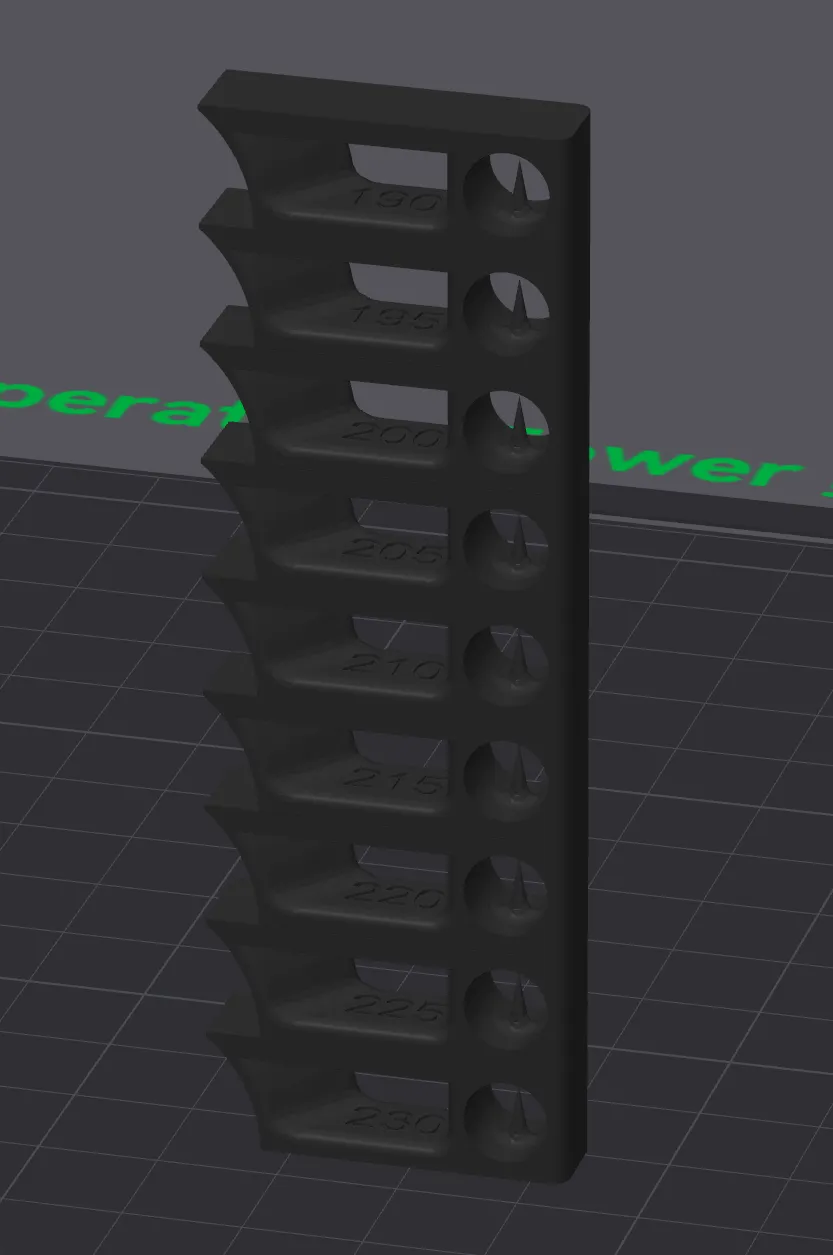 Optimized PLA Temperature Tower - Free 3D Print Model - MakerWorld