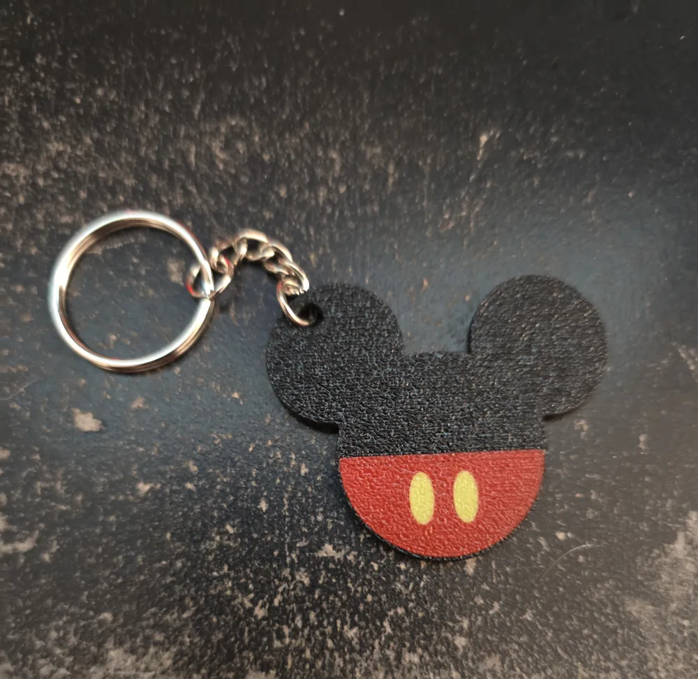 Mickey Mouse Keychain - Free 3D Print Model - MakerWorld