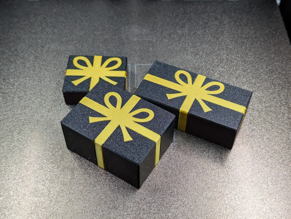 Parametric Gift Box with 2D Ribbon - Free 3D Print Model - MakerWorld