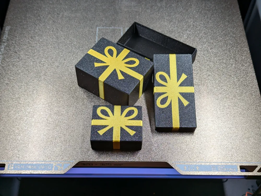 Parametric Gift Box with 2D Ribbon - Free 3D Print Model - MakerWorld