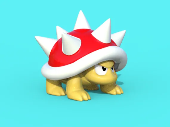 Spiny from Super Mario - Free 3D Print Model - MakerWorld