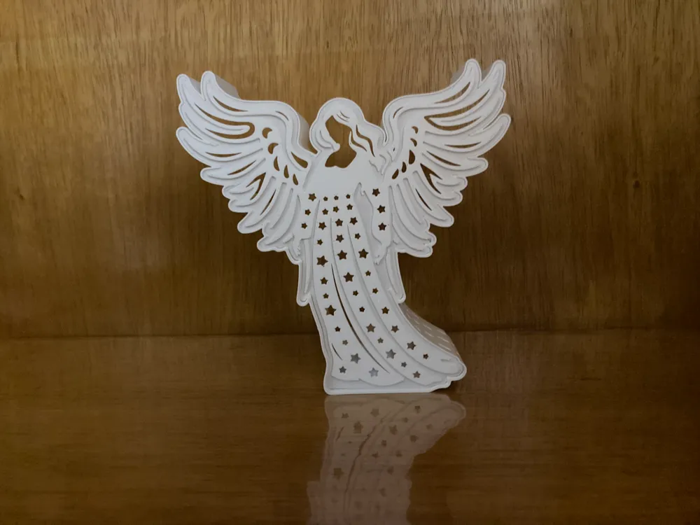 Xmas / Christmas Mini-me Angel LED Tealight - Free 3D Print Model ...