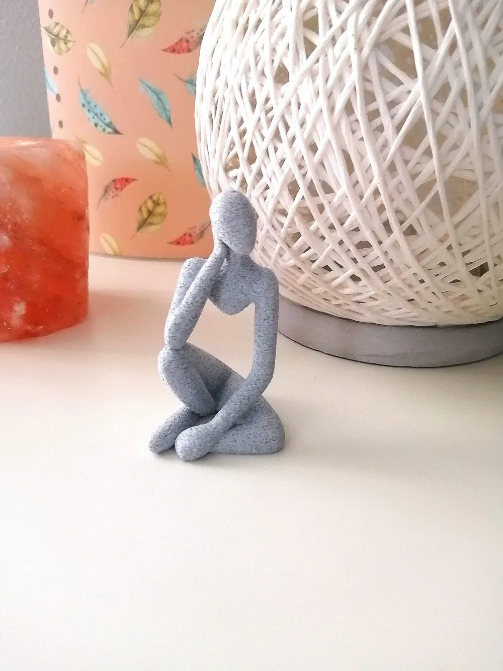 Modern sculpture of a thinking figure by 3d tisk - Sam MakerWorld ...