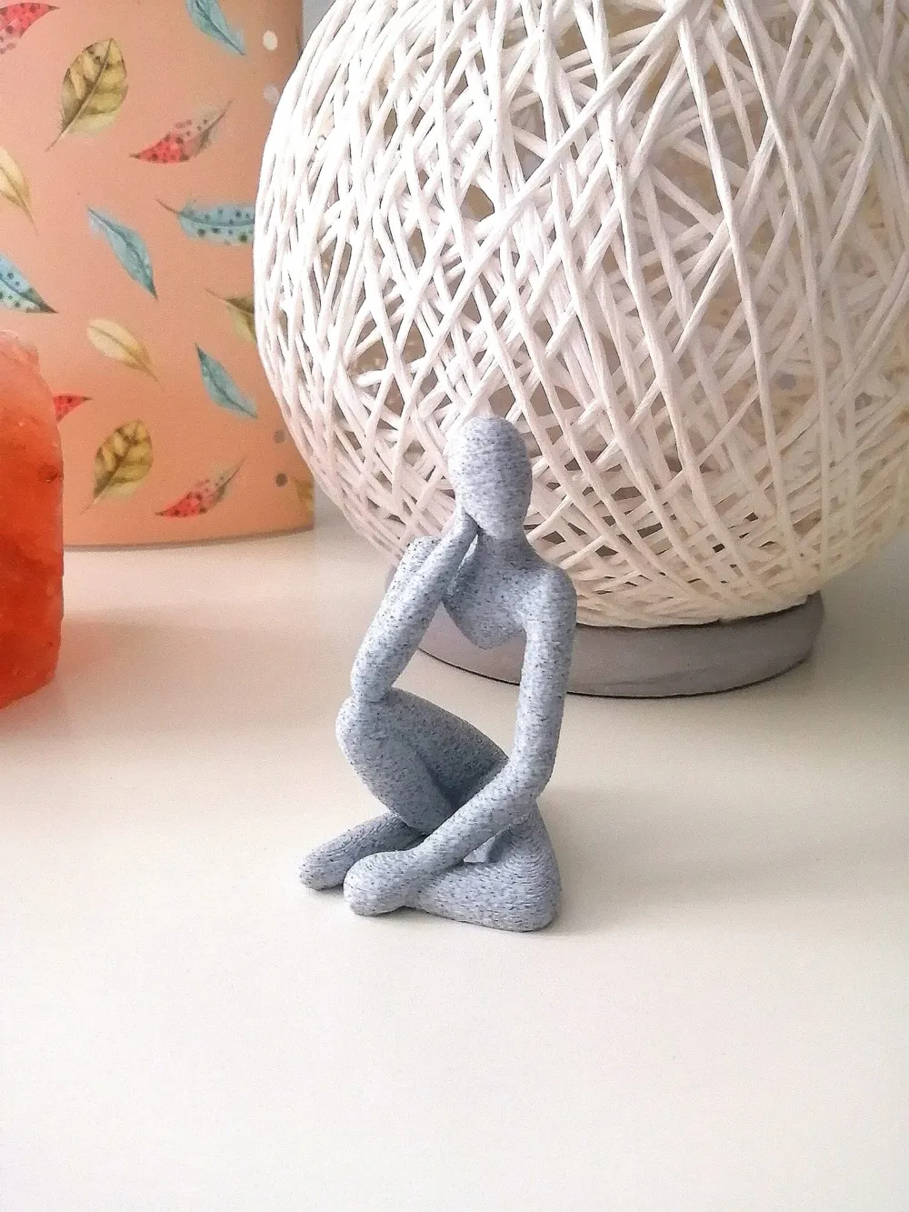 Modern sculpture of a thinking figure by 3d tisk - Sam MakerWorld ...