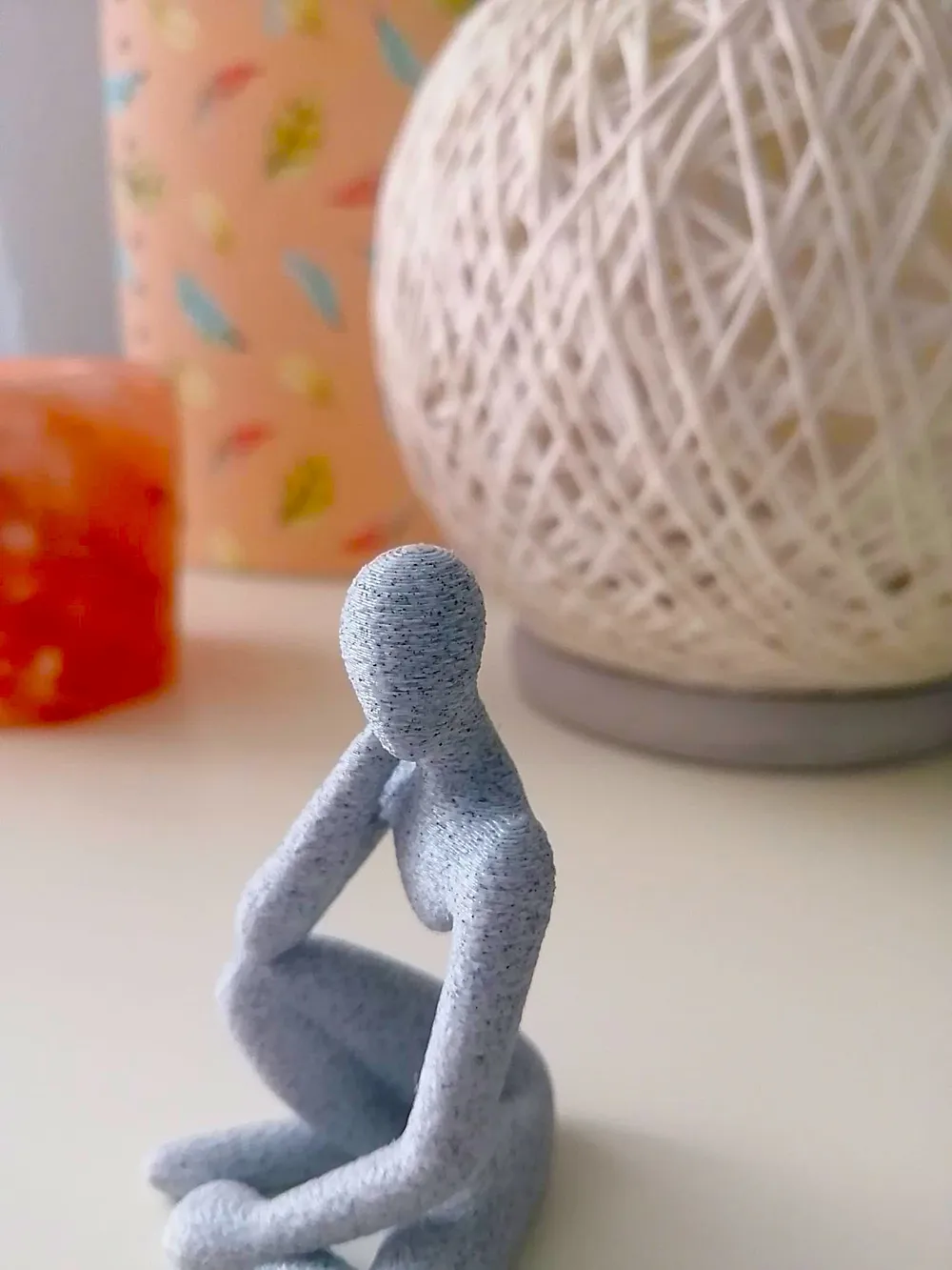 Modern sculpture of a thinking figure by 3d tisk - Sam MakerWorld ...